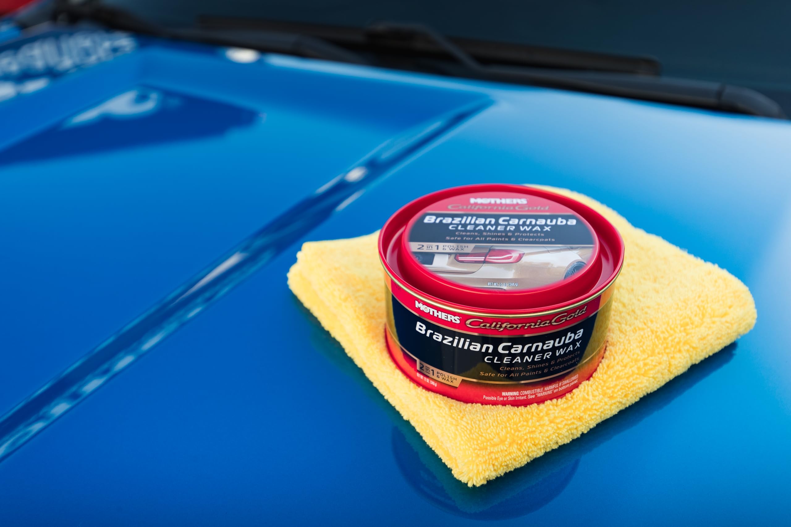 Mothers 05500 California Gold Brazilian Carnauba Cleaner Wax Paste - 12 oz.