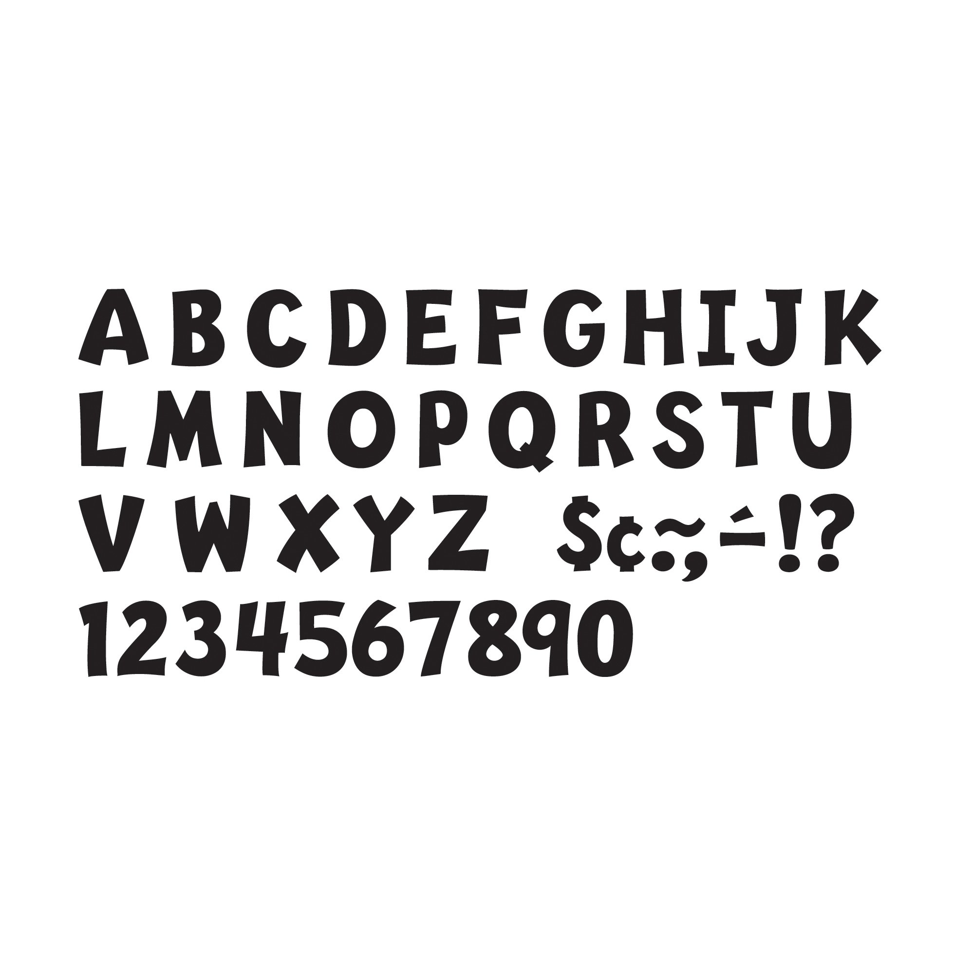 TREND enterprises, Inc. Black 2" Playful Uppercase Ready Letters