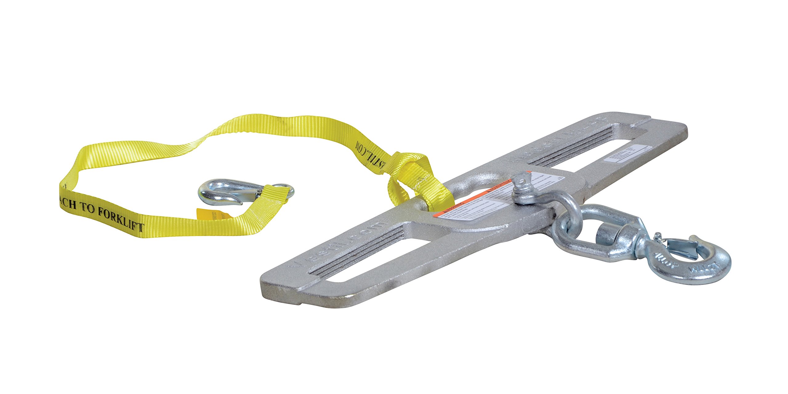 Vestil LM-HP4-S Swivel Lift Master Hook Plate, 24" Width, 6" Height, 4000 lbs Capacity