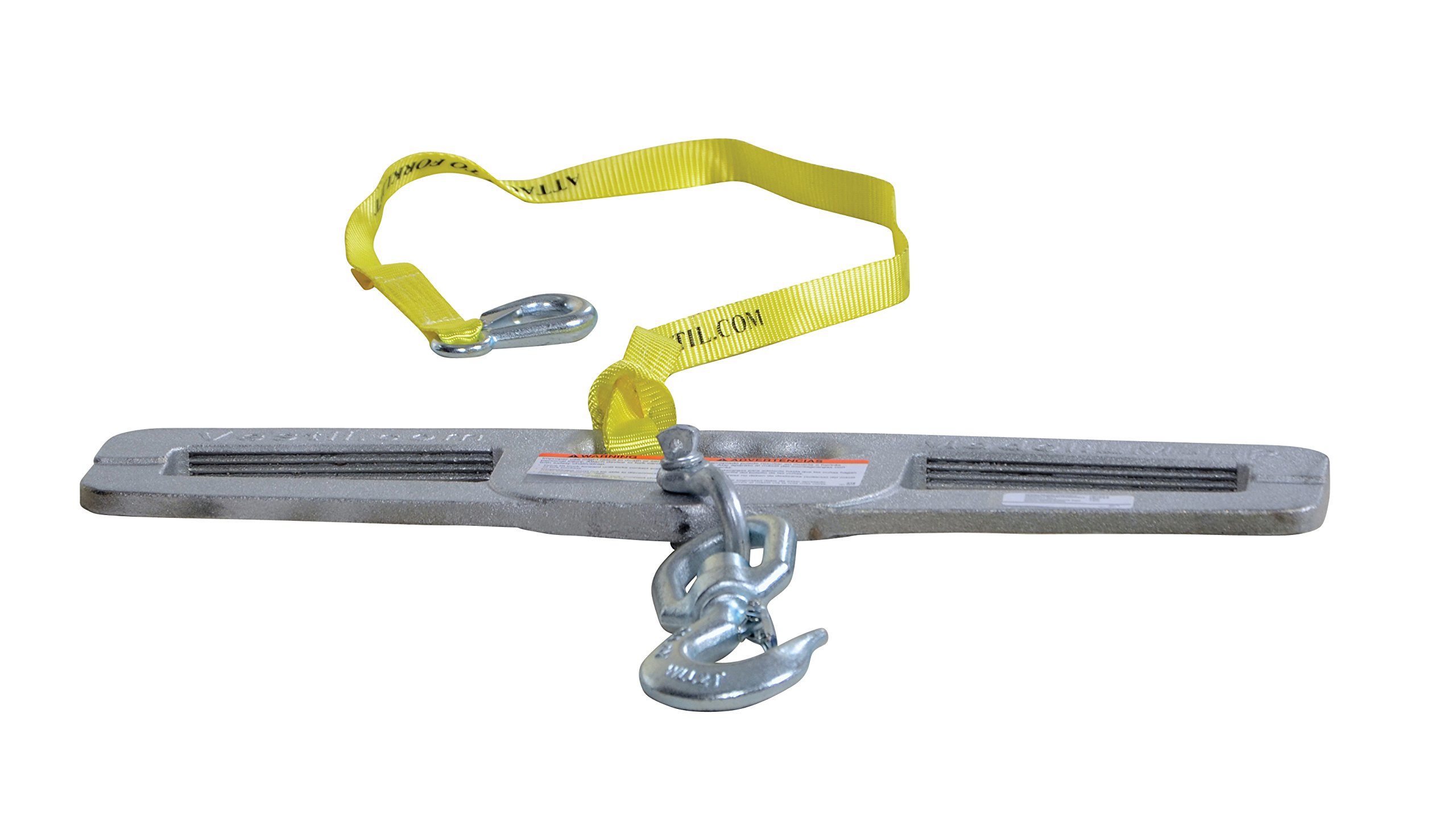 Vestil LM-HP4-S Swivel Lift Master Hook Plate, 24" Width, 6" Height, 4000 lbs Capacity