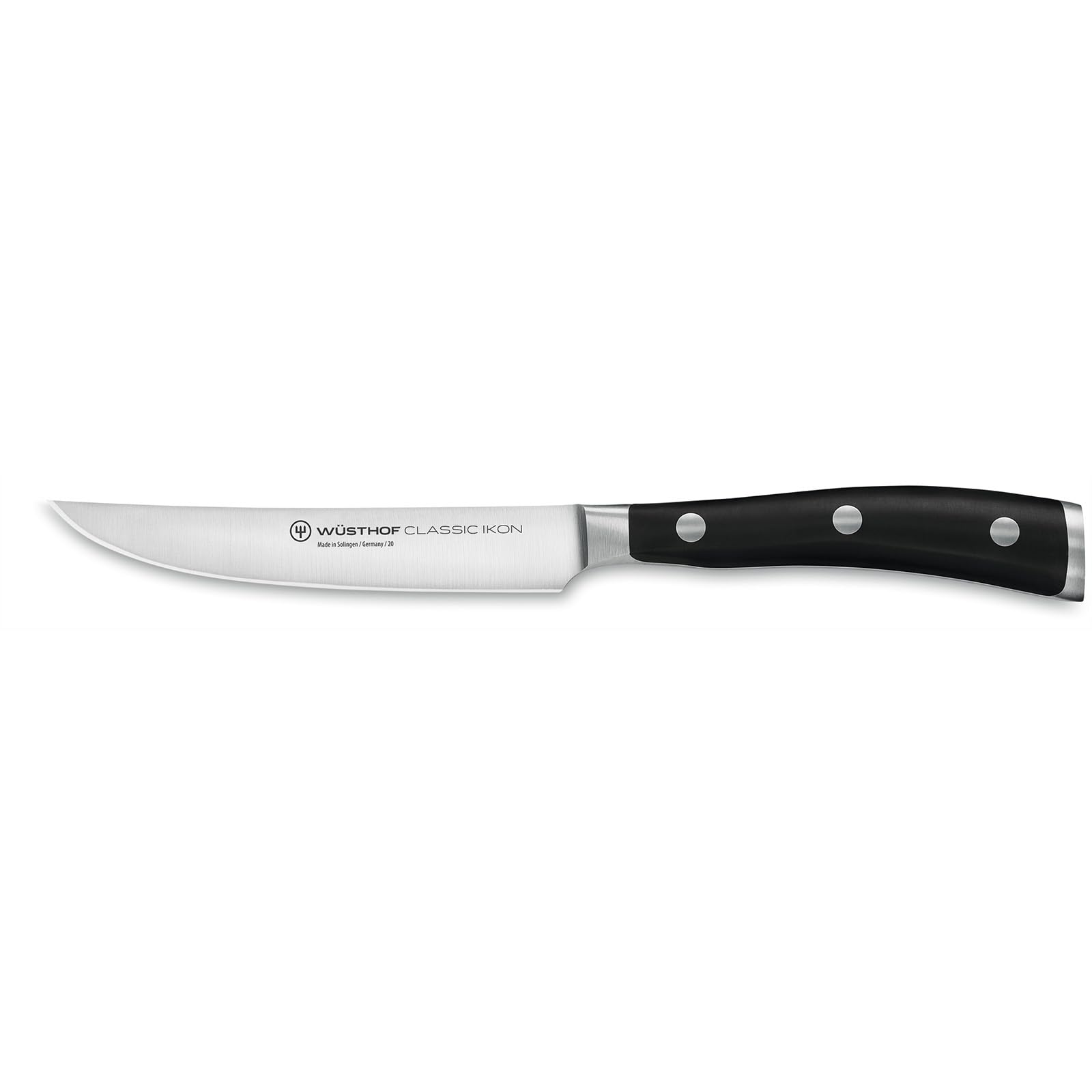 Wüsthof Classic IKON Precision Forged High-Carbon StainlessSteel German Made, St, 4.5" Steak Knife Full-Tang Handle with Half Bolster