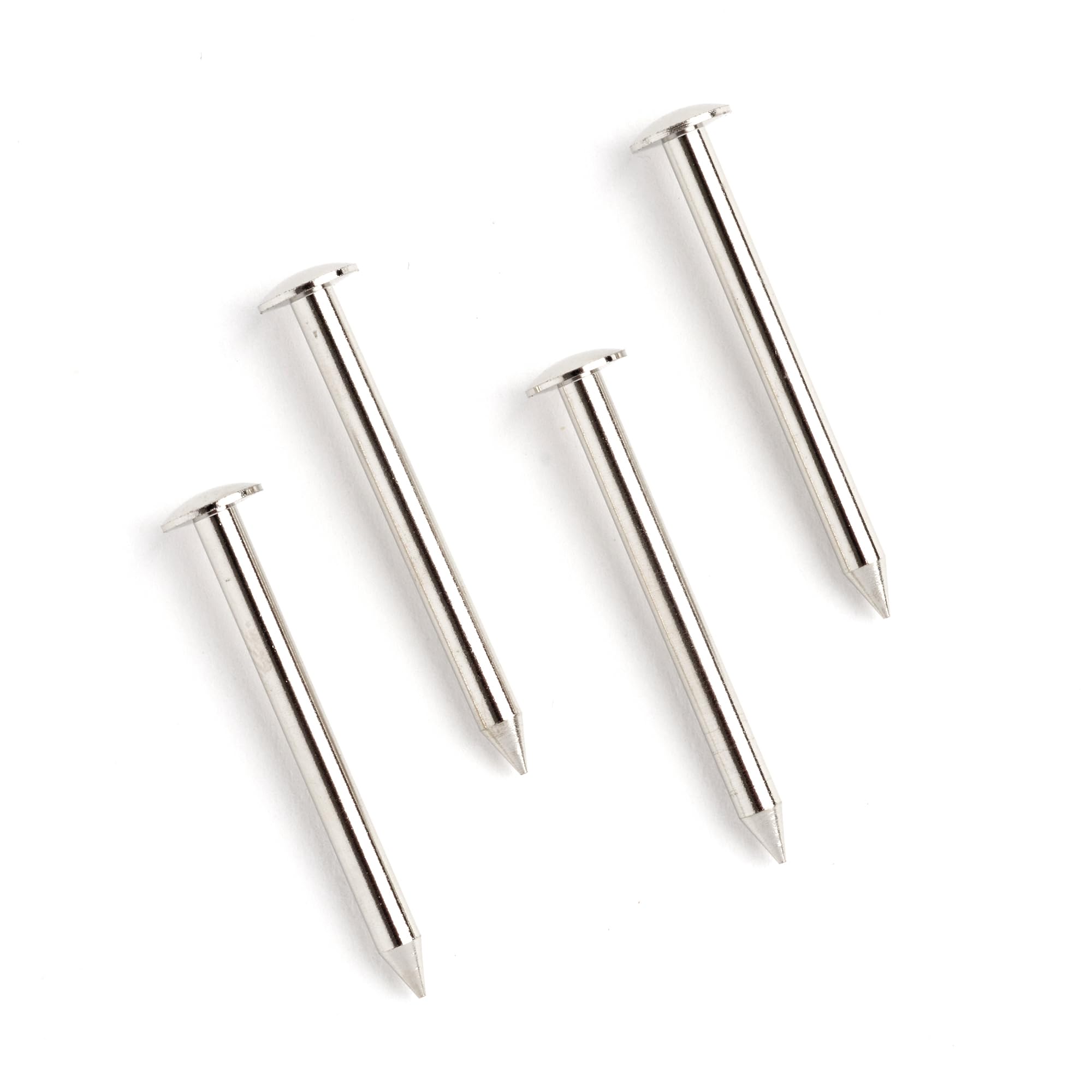 Pinewood Pro Machined Polished and Nickel Plated Speed Axles for Derby Cars - Over Sized Shaft Reduces Wobble (Includes 4 axles)