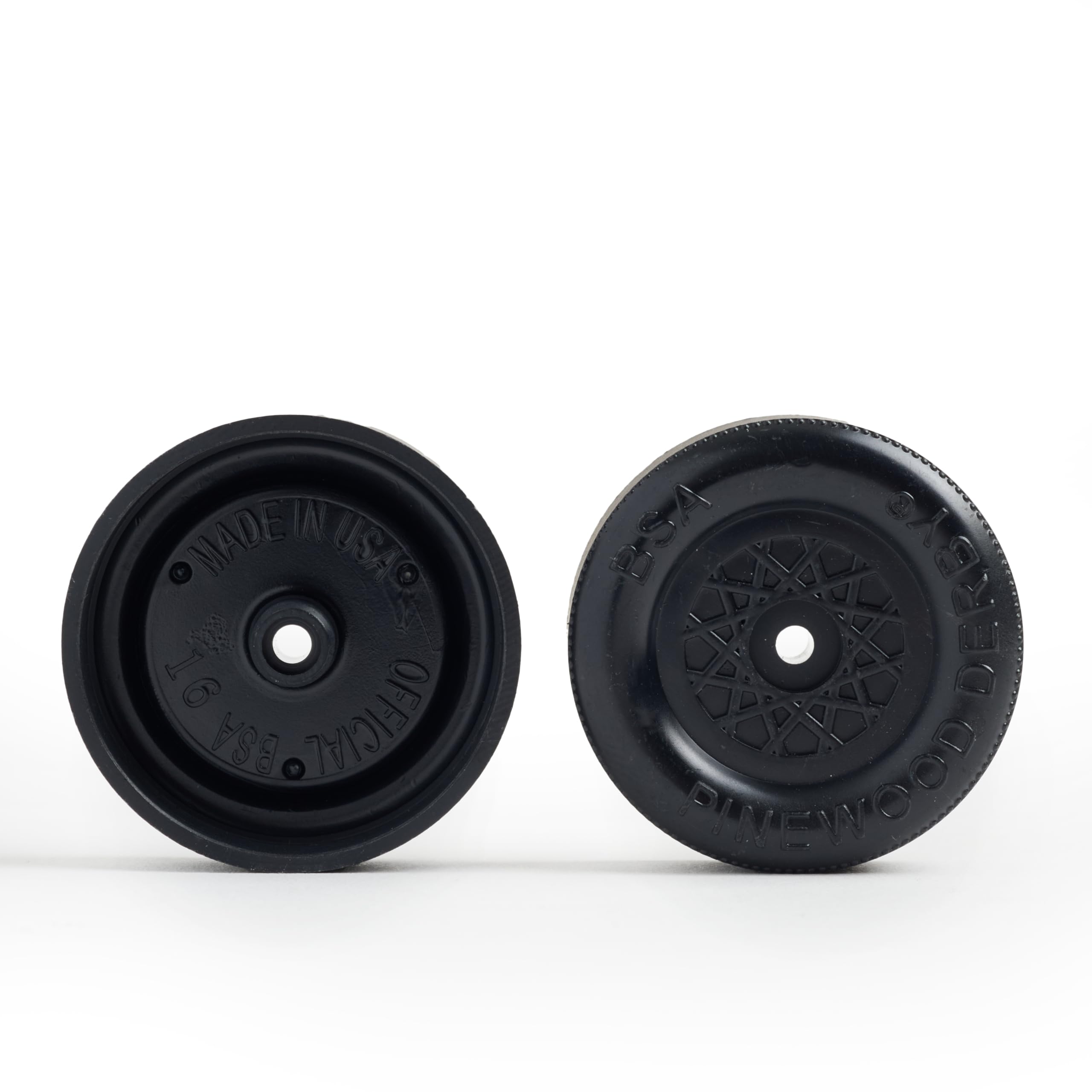 BSA Speed Wheels Lightly Lathed by Pinewood Pro for use on pine derby cars (set of 4)