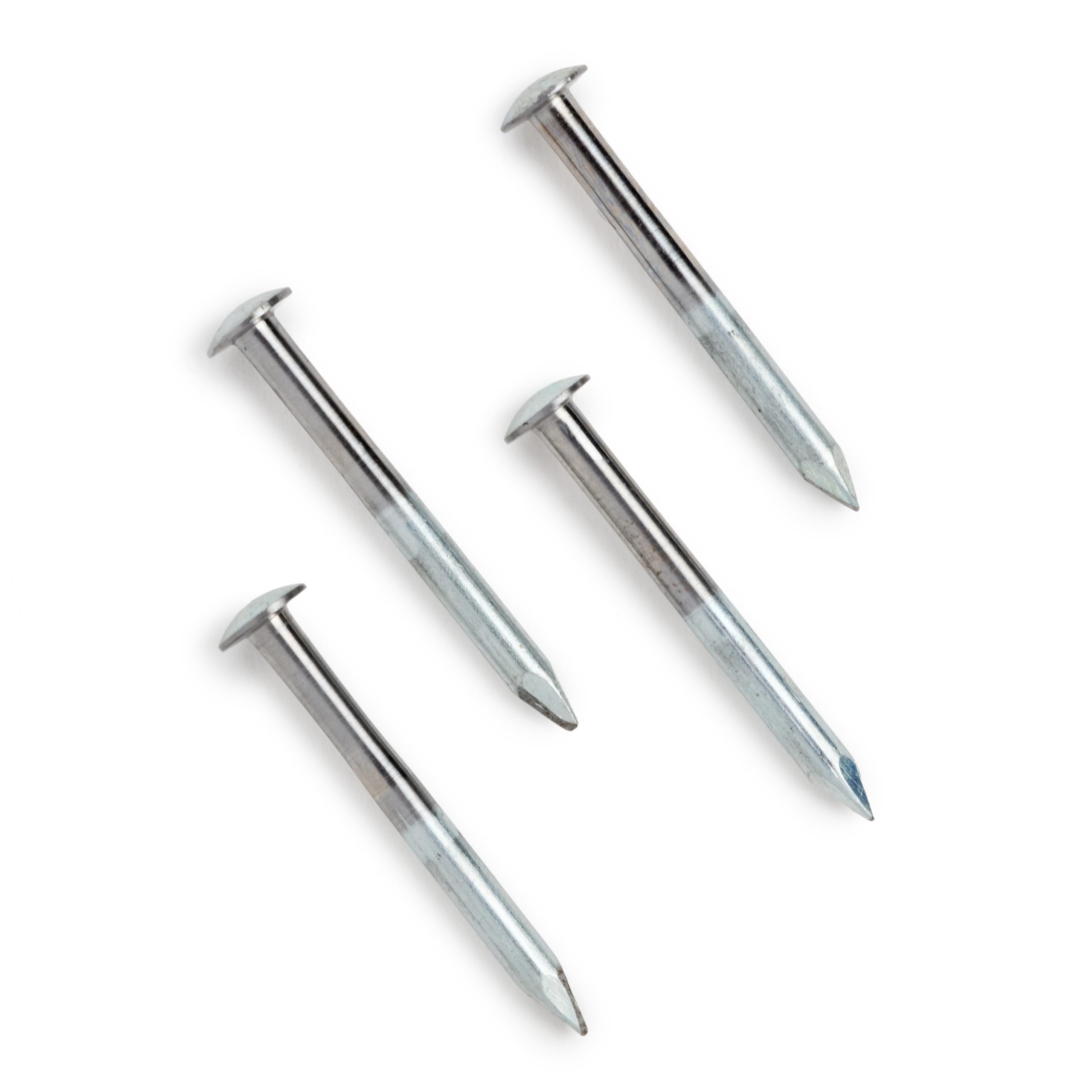 Pinewood Pro Polished Derby Axles with Angled Head to Minimize Friction for Pine Derby Cars - Speed Axles (4 axles)