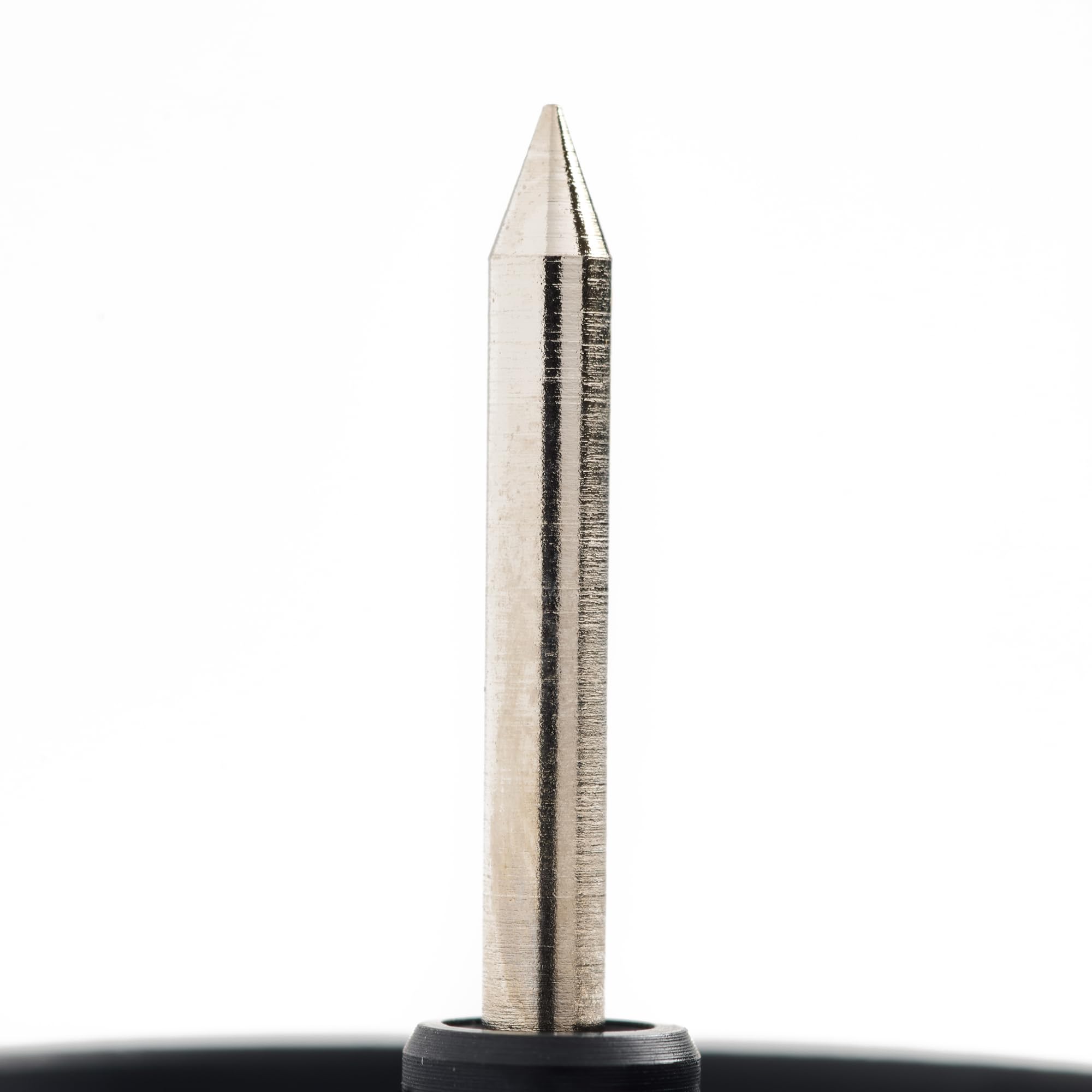 Pinewood Pro Derby Car Machined PRO Polished Speed Axles, Nickel-Plated with 2 Grooves and Angled Head minimizes Friction to get The Fastest axle (4 axles)