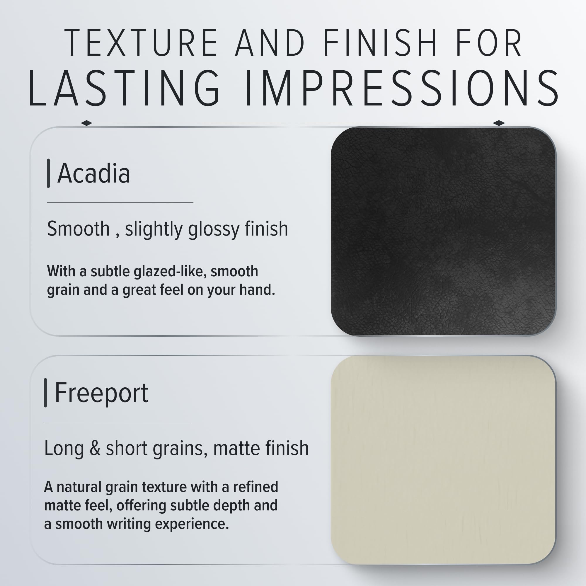 Gallery Leather Guest Book Acadia Black 7"x9"