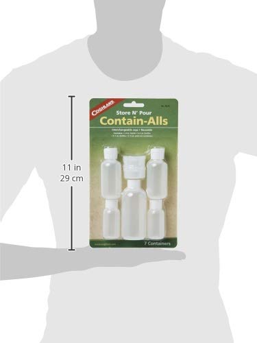 Coghlan's Store and Pour Contain-Alls Plastic Containers, Clear, One Size, 8525