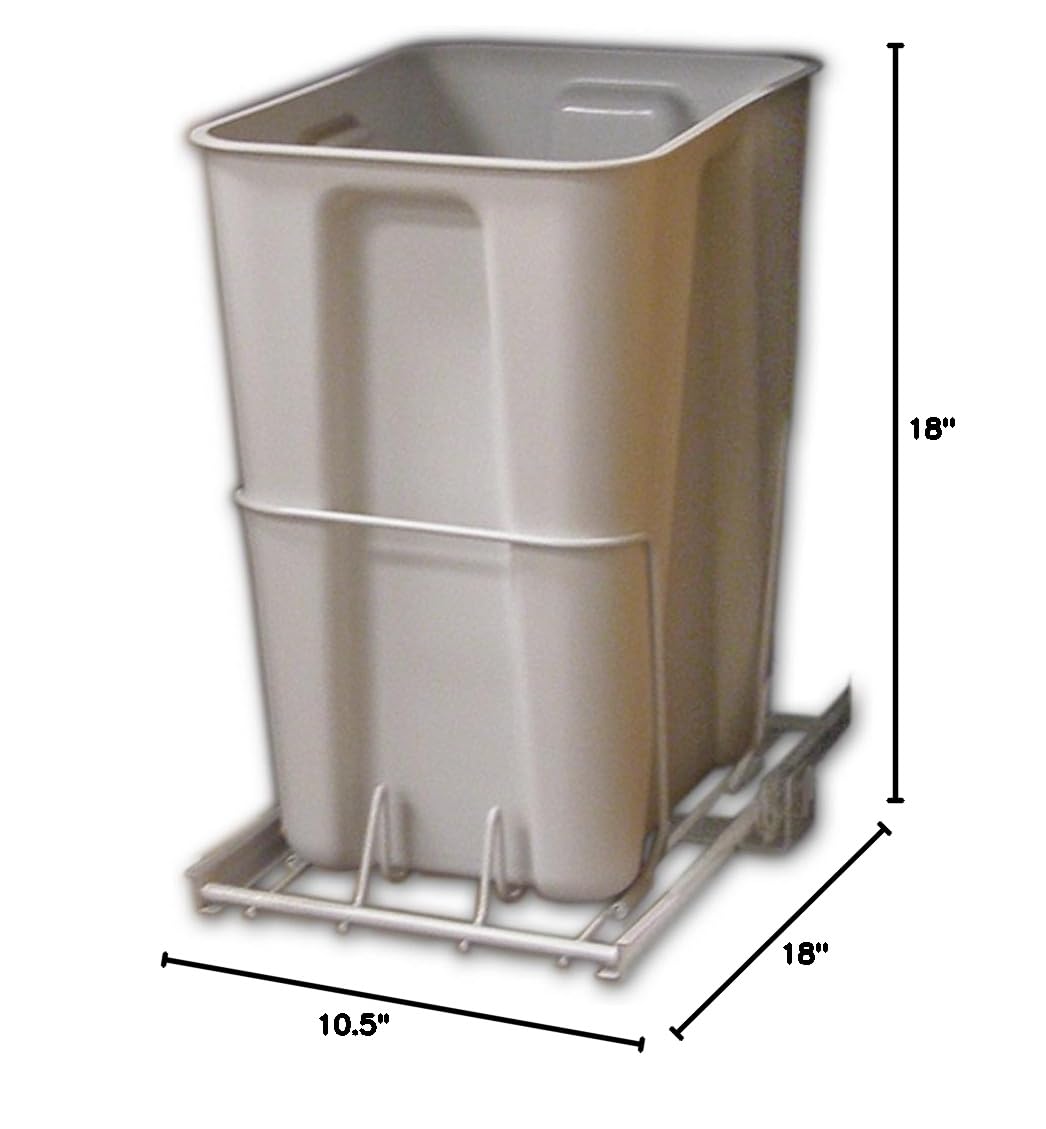 ClosetMaid 3103 Pull Out Trash Bin, 24-Quart, White