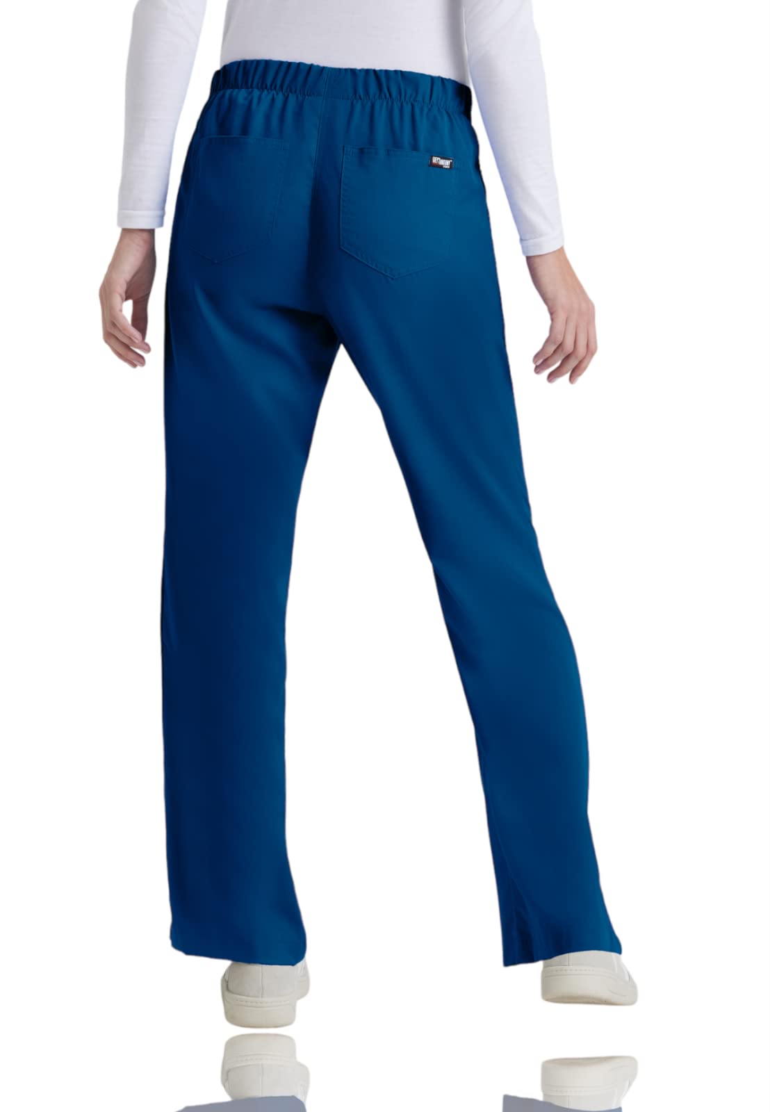 Grey's Anatomy Women's Junior-Fit Five-Pocket Drawstring Scrub Pant - X-Large - Indigo