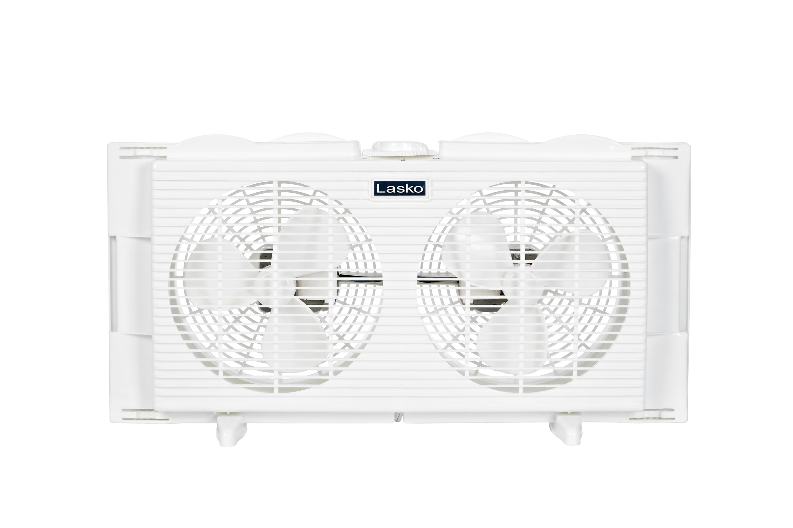 Lasko 2137 Twin Window Fan, 21.8 x 4.5 x 10.5 inches, White
