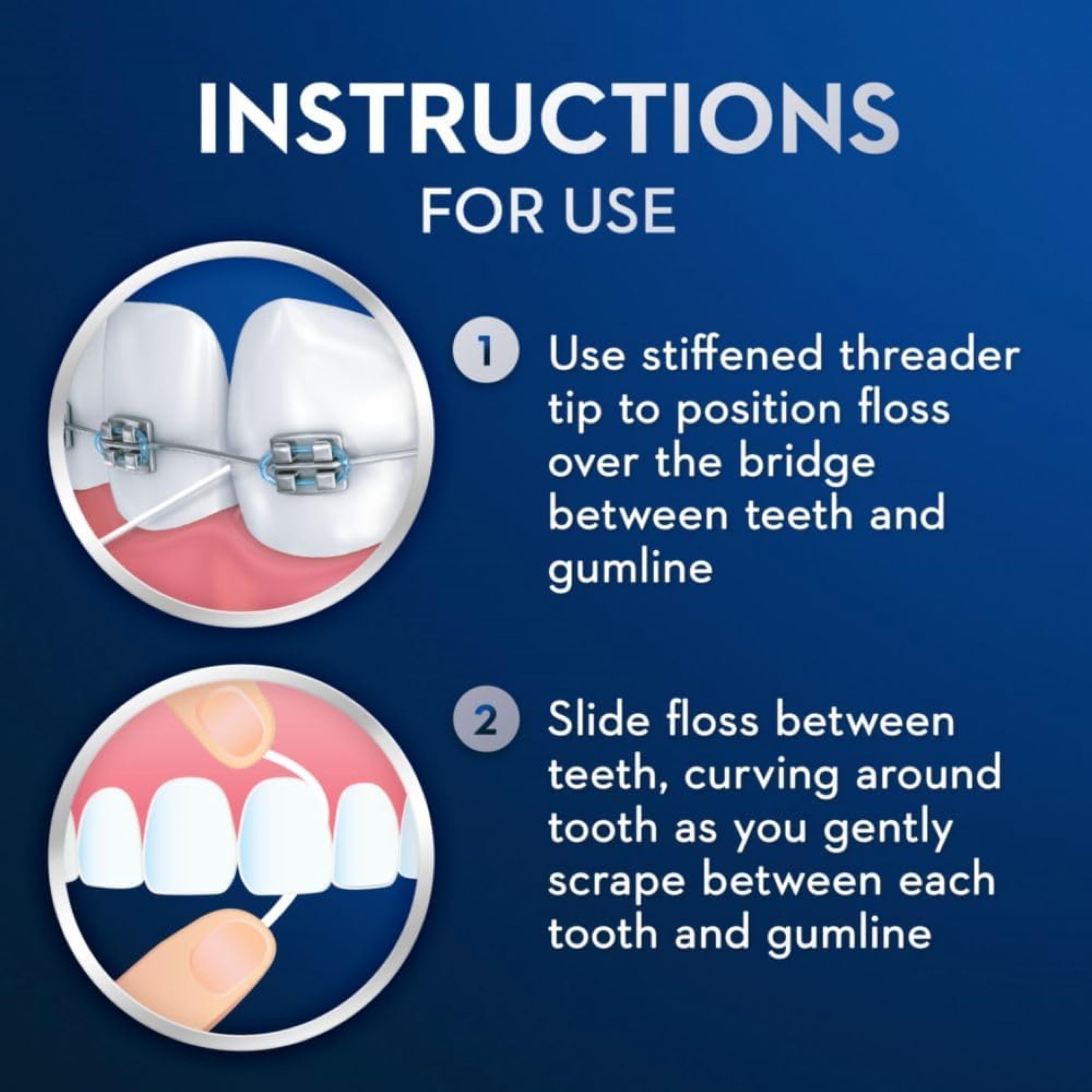 Glide Threader Floss, 30-Count Boxes of Single-Use Packets (Pack of 4)
