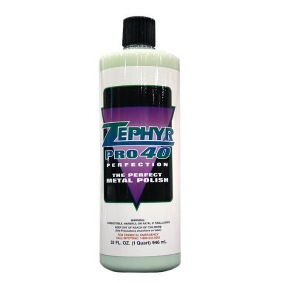 Zephyr PRO40016 16 oz. Pro-40 Metal Polish, 1 Pack