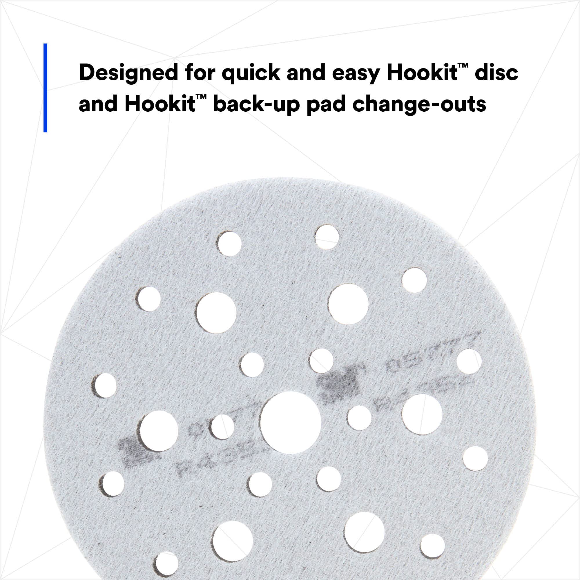 3M Hookit Soft Interface Pad 05777, Foam, Hole Pattern, 6 In x 1/2 In x 3/4 In