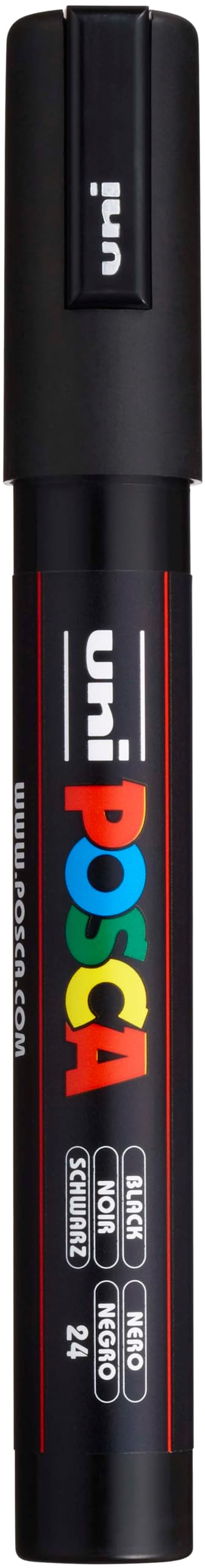 Posca Acrylic Paint Marker, Medium, Black