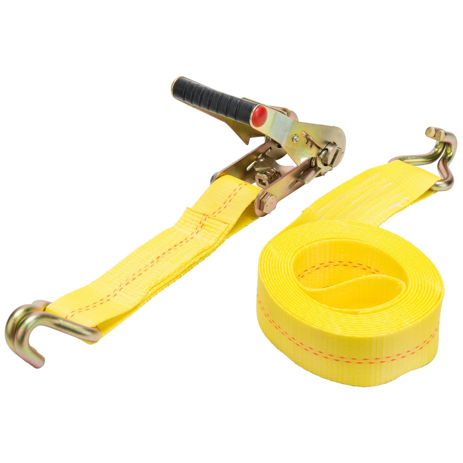HAMPTON PROD Keeper - 2" x 16' Heavy Duty Ratchet Tie-Down with Double J-Hooks - 3,333 lbs. Working Load Limit and 10,000 lbs. Break Strength