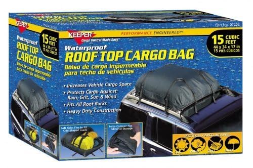 Keeper - Waterproof Rooftop Cargo Bag, 15 Cubic Feet