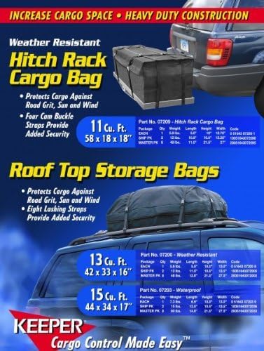 Keeper - Waterproof Rooftop Cargo Bag, 15 Cubic Feet