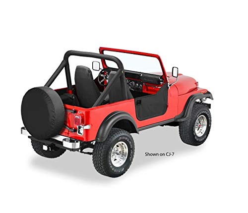 Bestop 5303001 Black Crush Lower Fabric Half Doors for 1964-1984 Toyota Land Cruiser