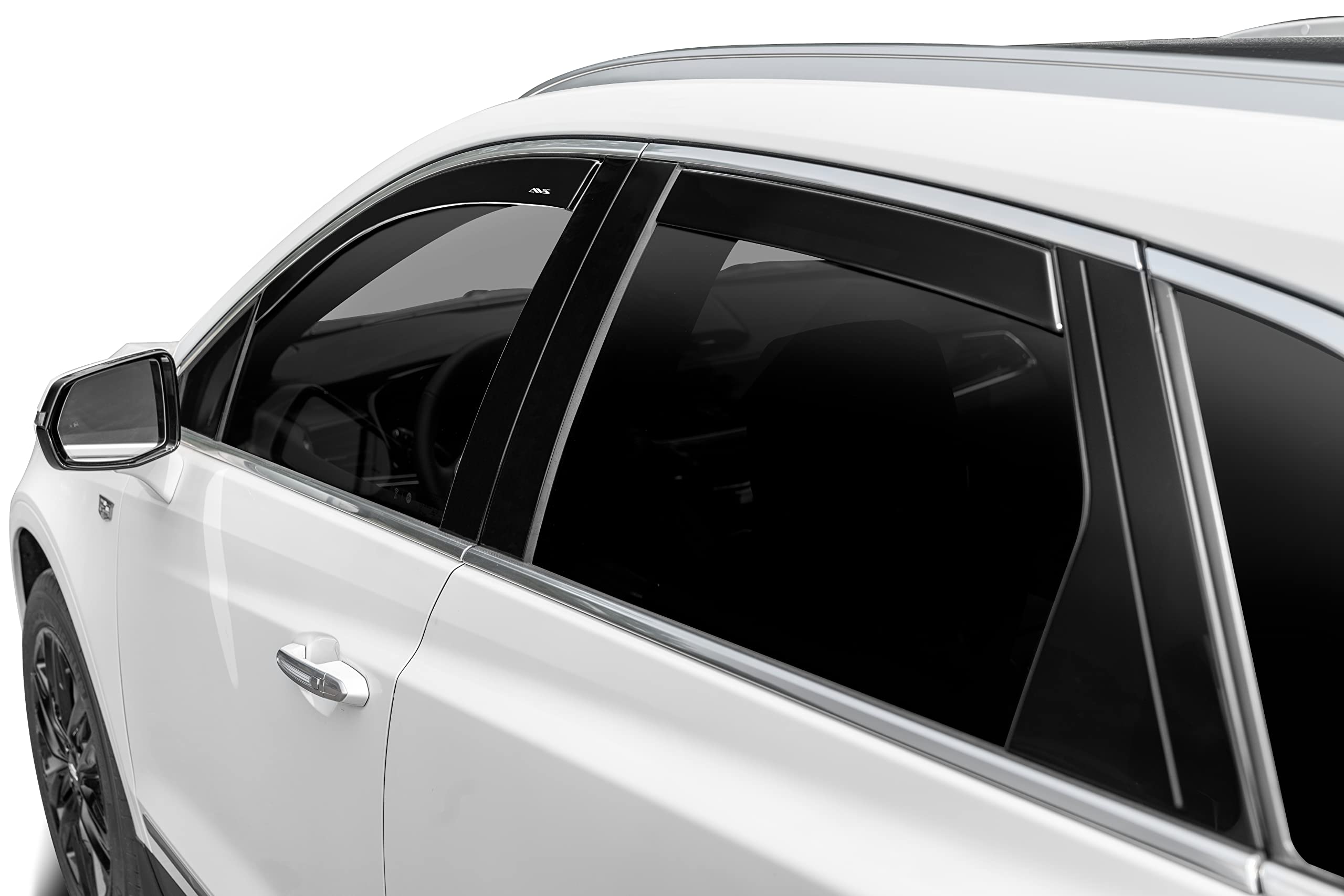 Auto Ventshade [AVS] Low Profile Ventvisor / Rain Guards | Smoke Color, 6 pc | 896002 | Fits 2009 - 2014 Nissan Murano