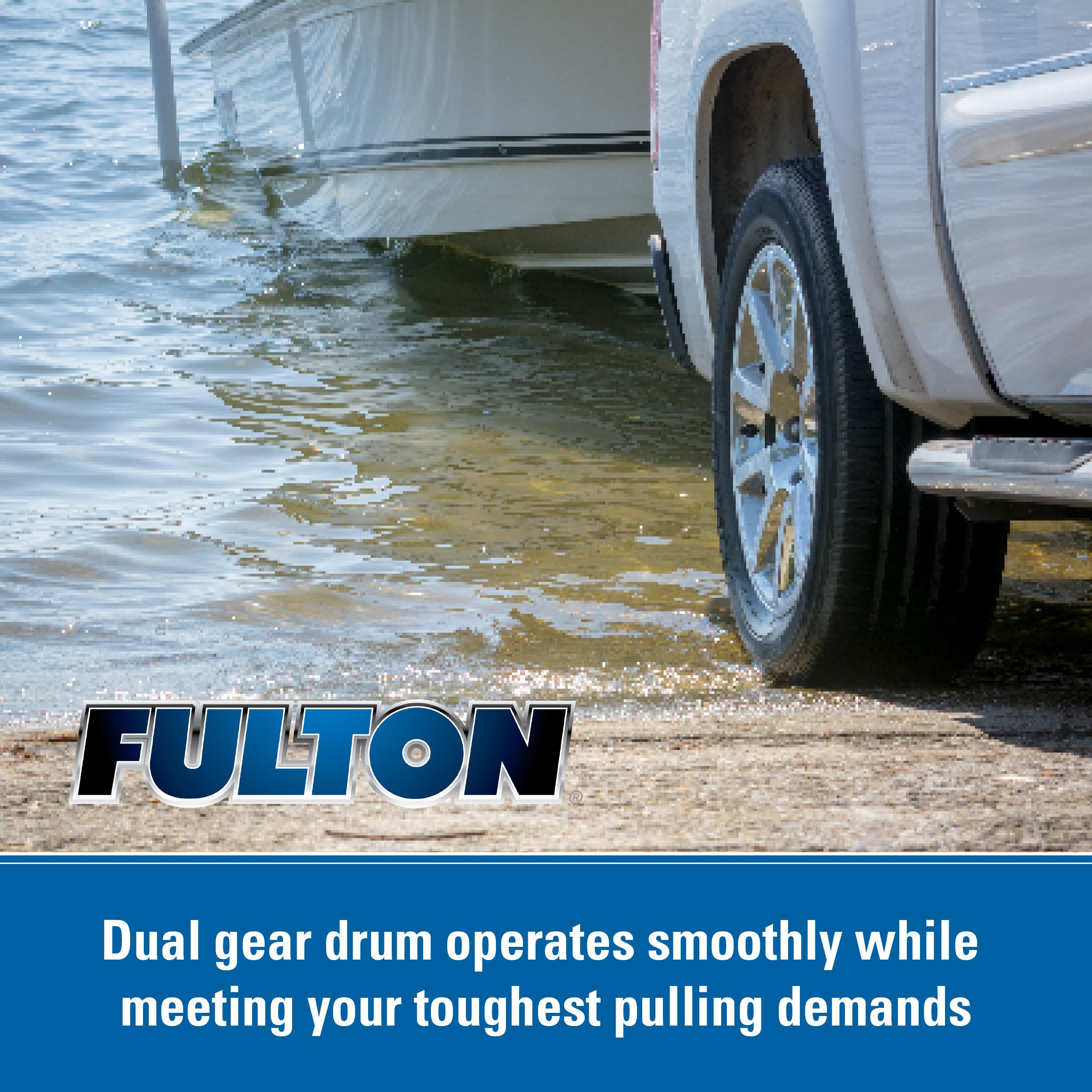 Fulton FW20000101 F2 Trailer Winch with Strap - 2000 lb. Load Capacity