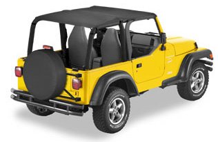 Bestop 5253235 Black Diamond Safari-Style Bikini Top For 2003-2006 Wrangler (Except Unlimited)