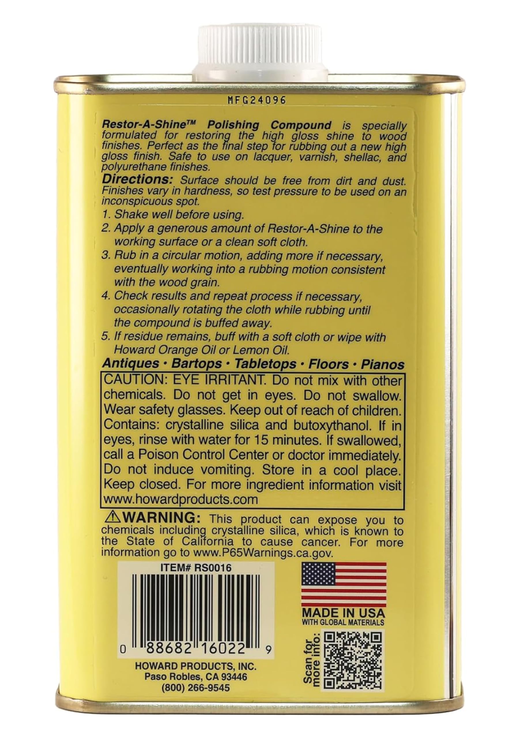 Howard Products PC0016, 16 oz