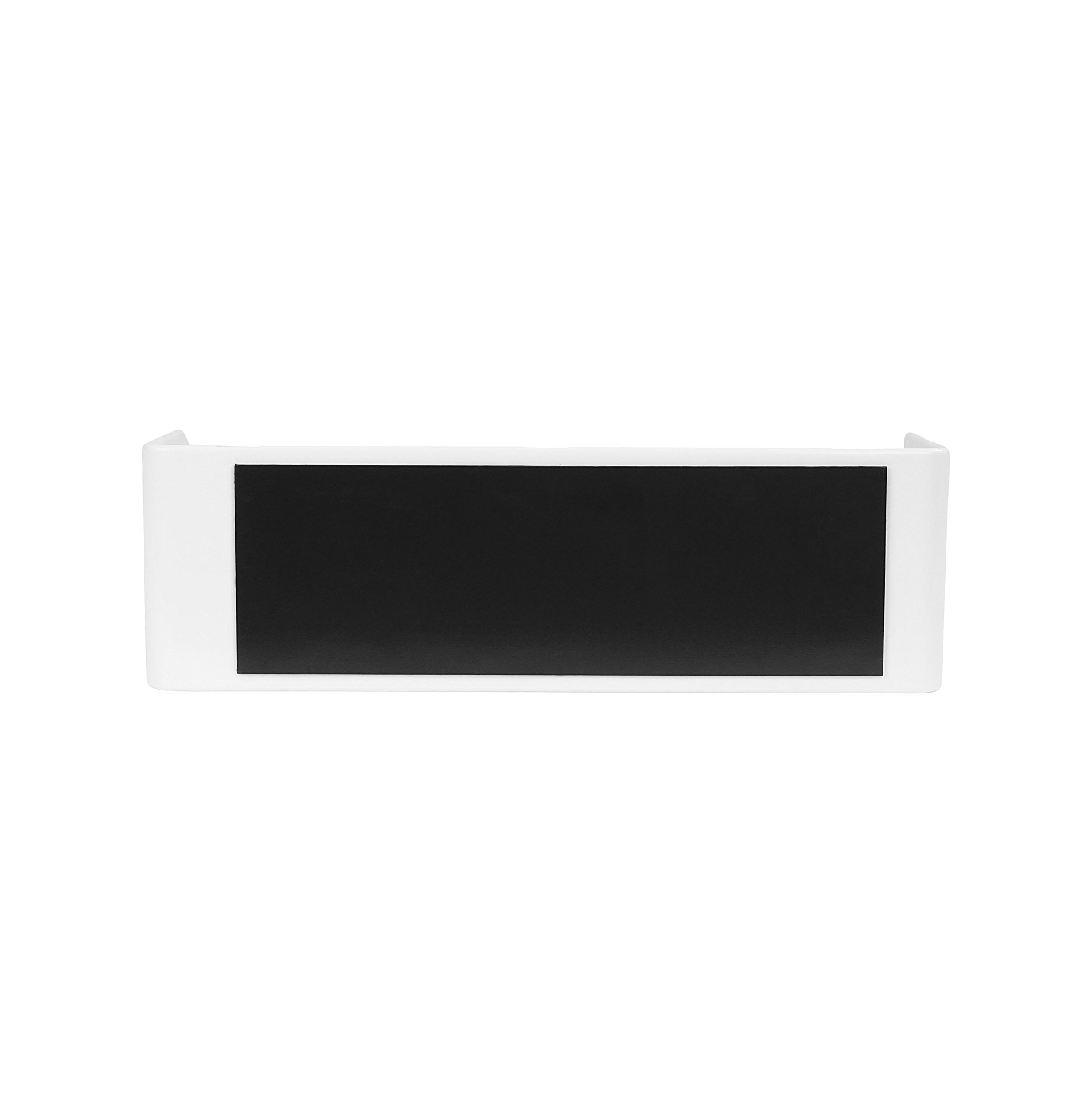 Spectrum Diversified Holder Magnetic Mounted Paper Towel Dispenser for Kitchen & Garage, Holds Both Standard & Jumbo Rolls, 1 Count (Pack of 1), White
