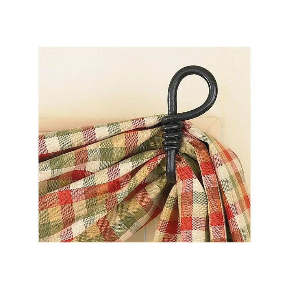 Park Designs Forged Loop Curtains Hook - Black