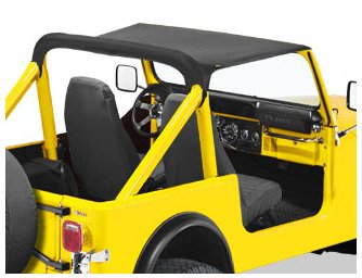Bestop 5251801 Black Crush Targa-Style Strapless Bikini Top for 1980-1986 Wrangler