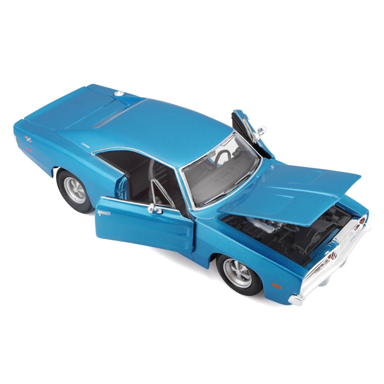 1969 Dodge Charger R/T Blue 1:25 Diecast Model Car