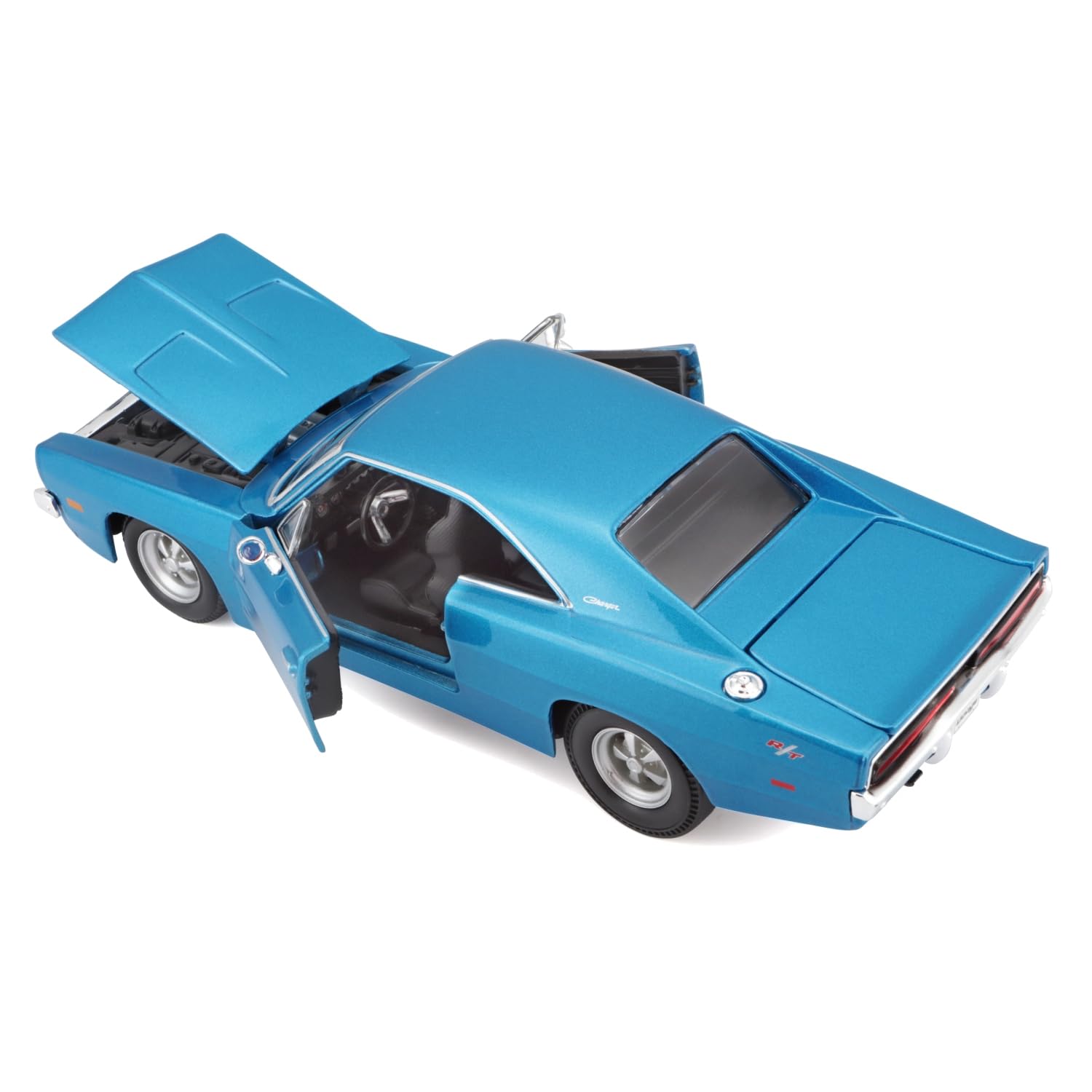 1969 Dodge Charger R/T Blue 1:25 Diecast Model Car