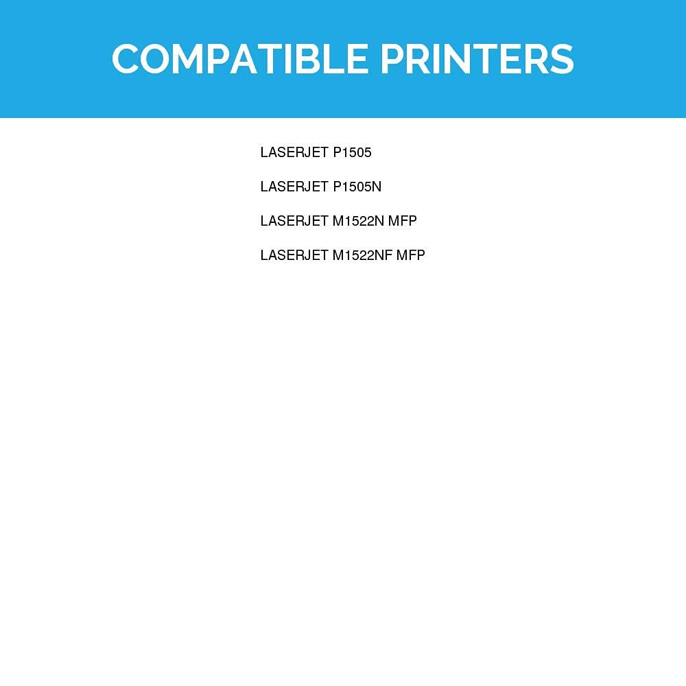 LD Products Compatible HP 36A Black Toner Cartridge Replacement CB436A for use in Hewlett Packard Laserjet Printers M1522n MFP, M1522nf MFP, P1505 & P1505n