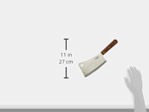 Lamson Meat Cleaver, with Riveted Walnut Handle, Stainless Steel, 12"