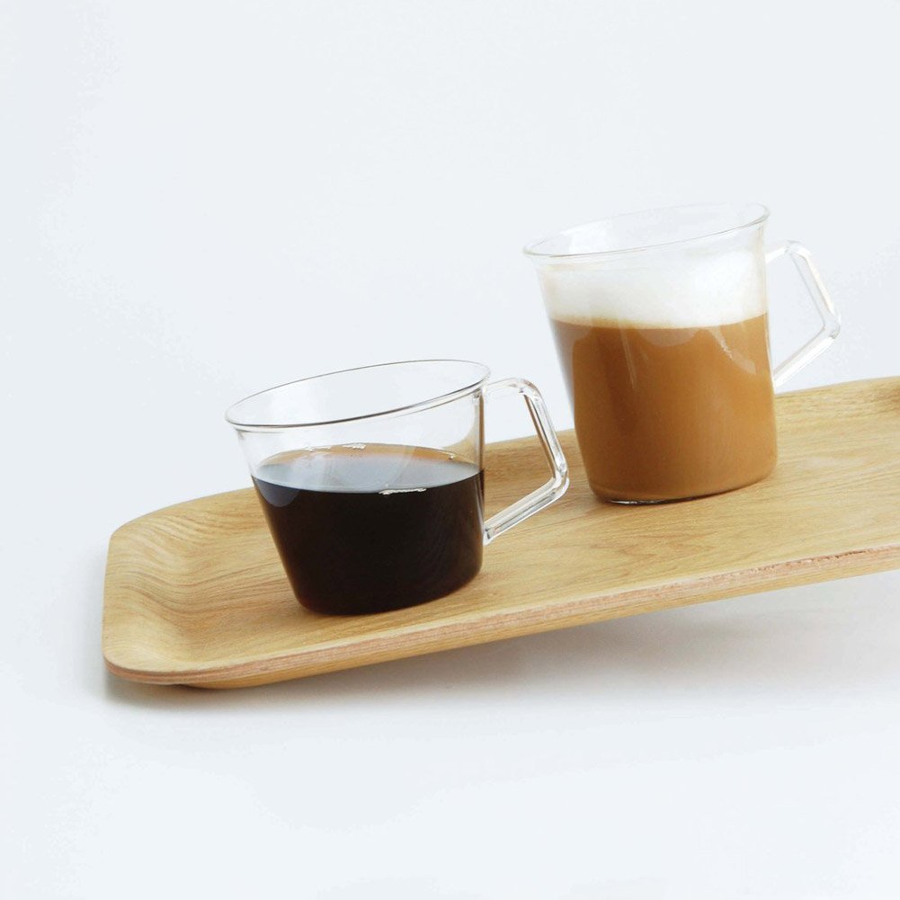 KINTO Nonslip Rectangular Willow Tray, 14.2 inch, Set of 6