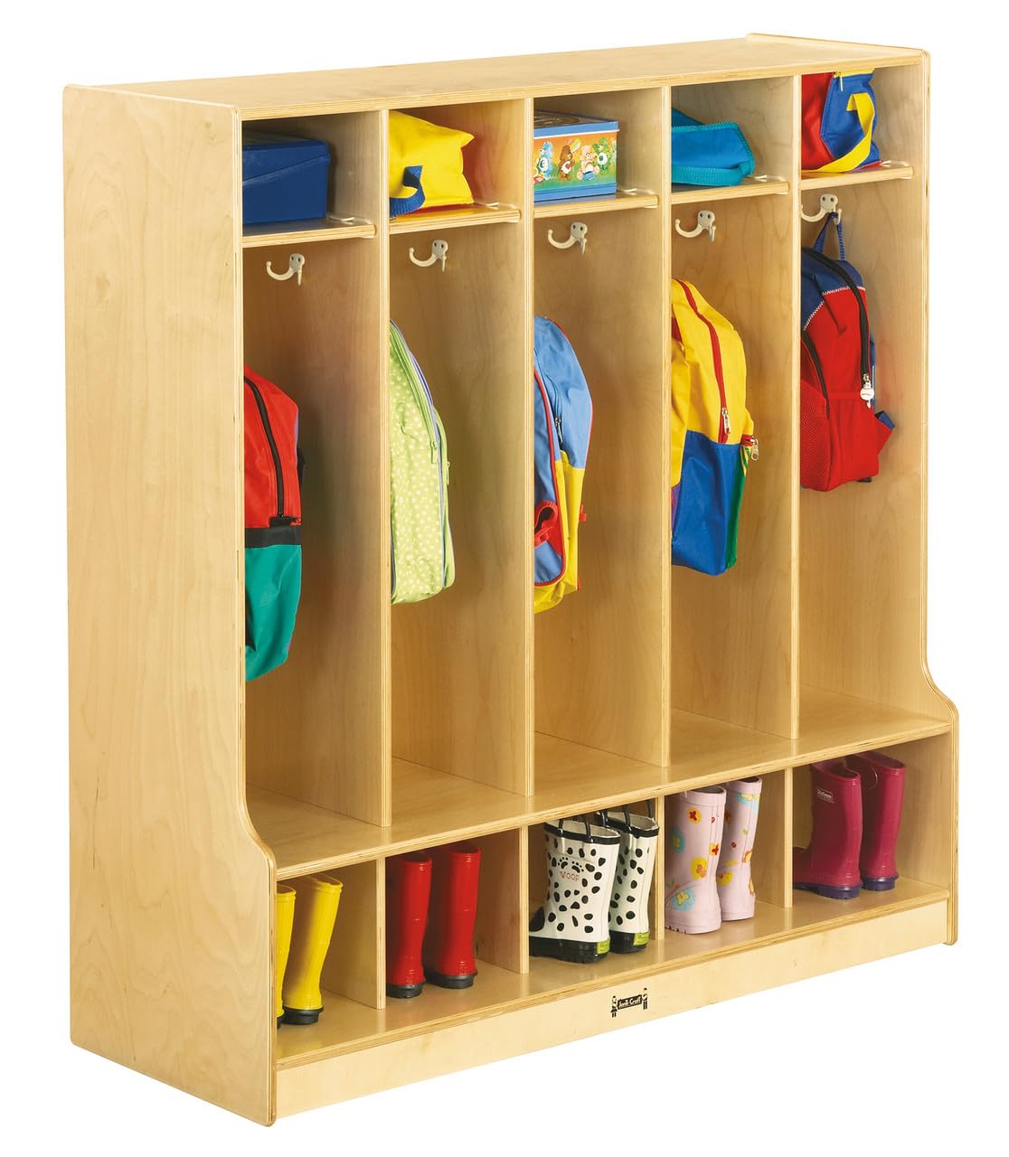 Jonti-Craft 5 Sections Step Coat Locker