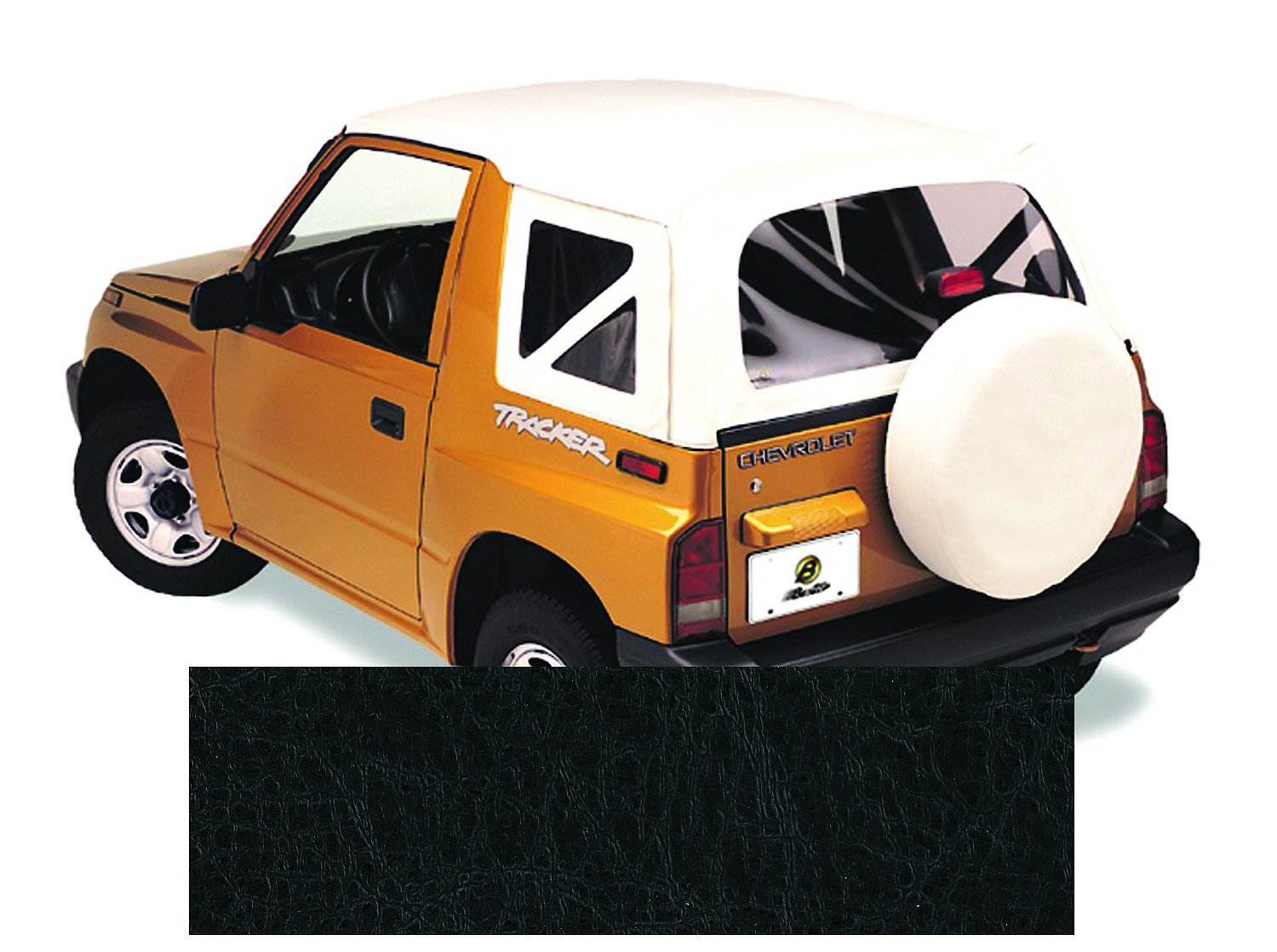Bestop 5136215 Black Denim Replace-A-Top for OEM Hardware - 1988-1994 Chevy Geo/Suzuki Tracker/Vitara/Sidekick