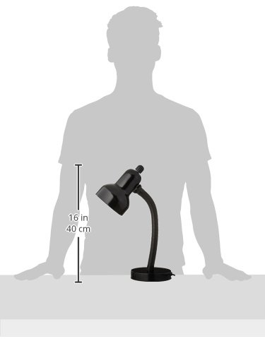 Lite Source LS-211BLK Goosy 15-Inch 60-Watt Desk Lamp, Black