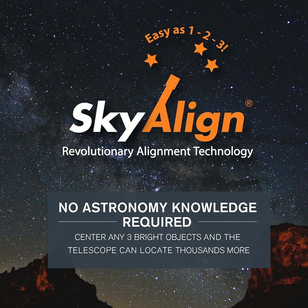 Celestron - NexStar 5SE Telescope - Computerized Telescope for Beginners and Advanced Users - Fully-Automated GoTo Mount - SkyAlign Technology - 40,000+Celestial Objects - 5-Inch Primary Mirror,Orange