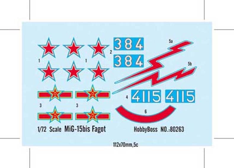Hobby Boss MiG-15Bis Fagot Airplane Model Building Kit