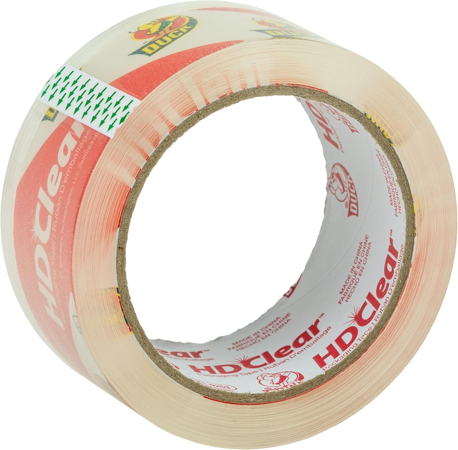 Duck HD Clear Heavy Duty Packing Tape Refill, 6 Rolls, 1.88 Inch x 54.6 Yard, (441962)