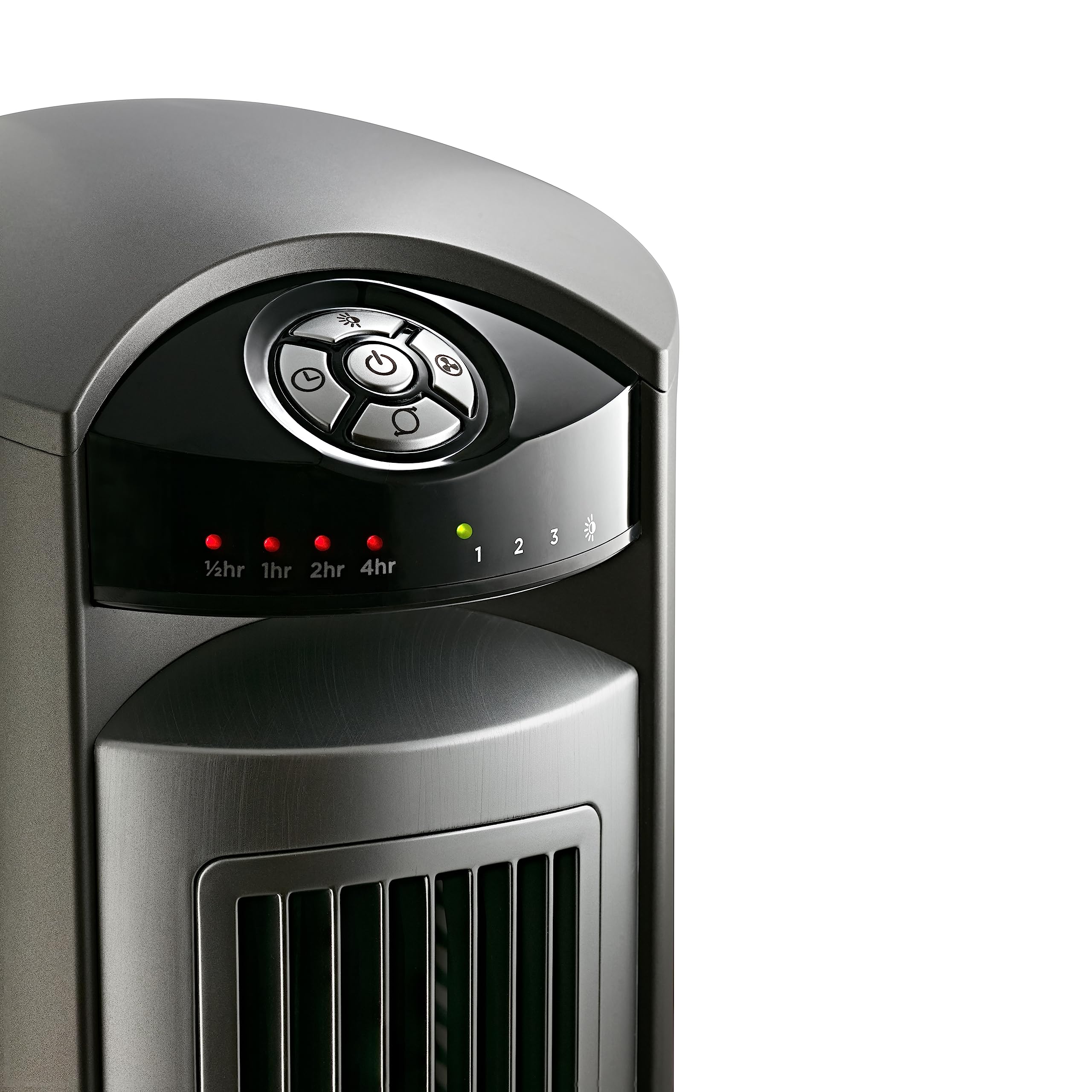 Lasko Portable Electric 42" Oscillating Tower Fan with Nighttime Setting, Timer and Remote Control for Indoor, Bedroom and Home Office Use, Silver, T42951