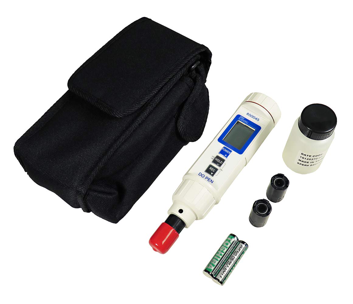 Sper Scientific Dissolved Oxygen Pen, 0 to 20.0 mg/L Range, 0.1 mg/L Resolution, +/- 0.4 Percent mg/L Accuracy, 32 to 122 Degree F, 2" Length x 1-1/2" Width x 8" Height