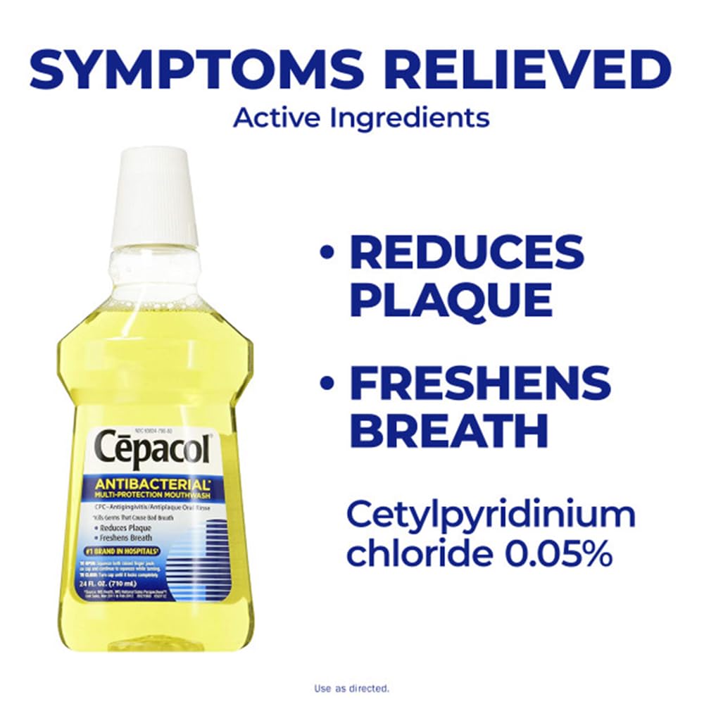 Cepacol Antibacterial Mouthwash and Gargle Gold 24 oz. (Pack of 6)