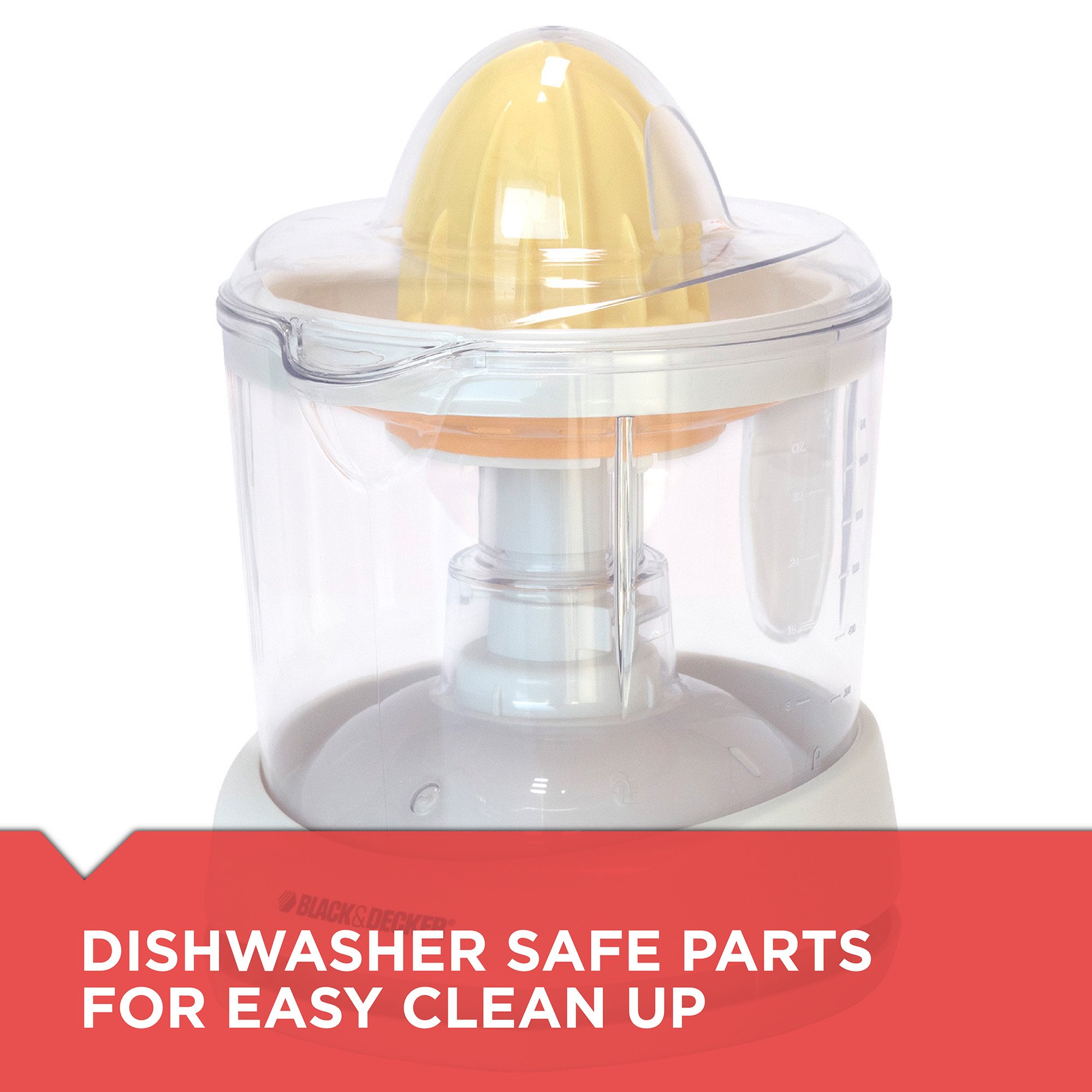 BLACK+DECKER 32oz Citrus Juicer, White, CJ625