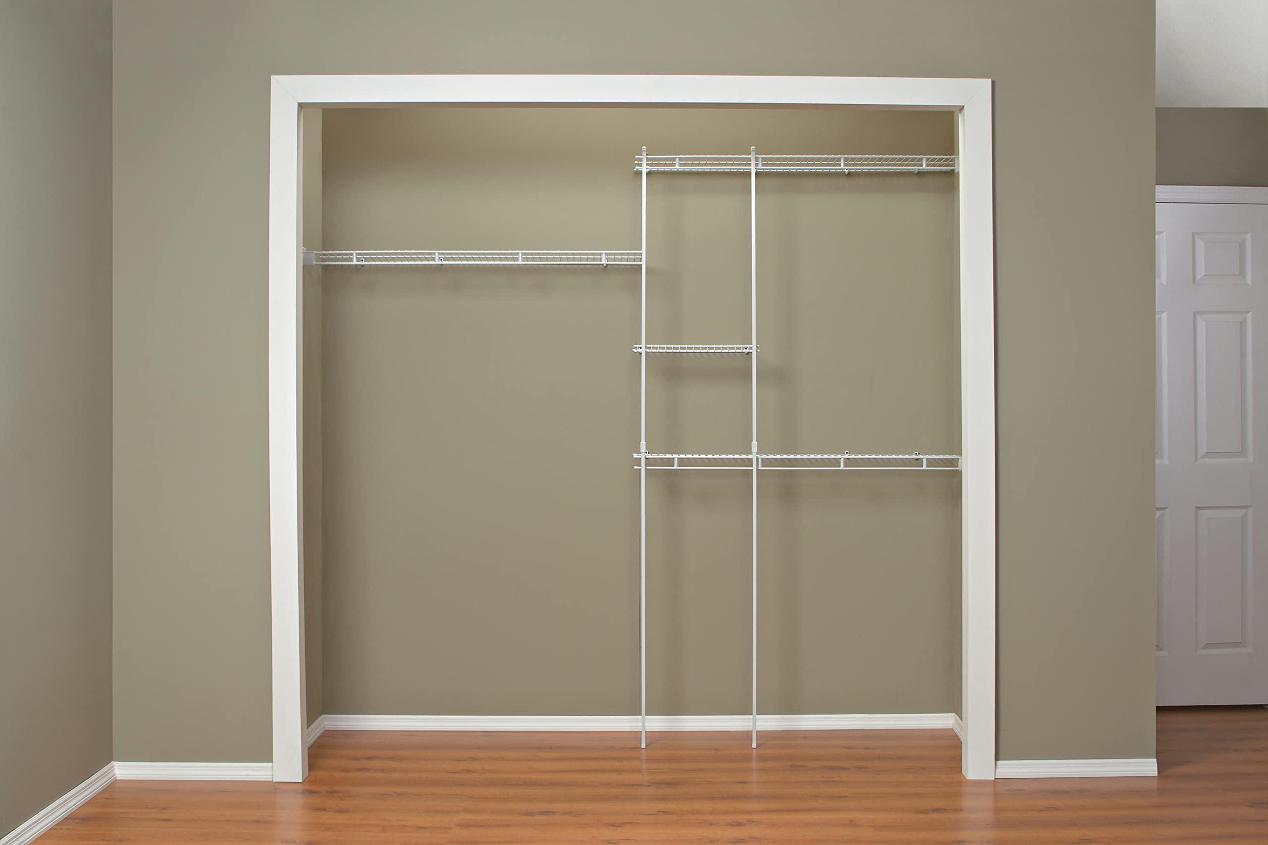 ClosetMaid 1628 Closet Organizer Kit, 5-Foot to 8-Foot, White