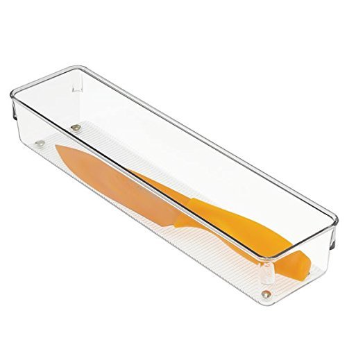 INTERDESIGN 52530 Linus Organizer, 3.2 by 12.8-Inch, Clear