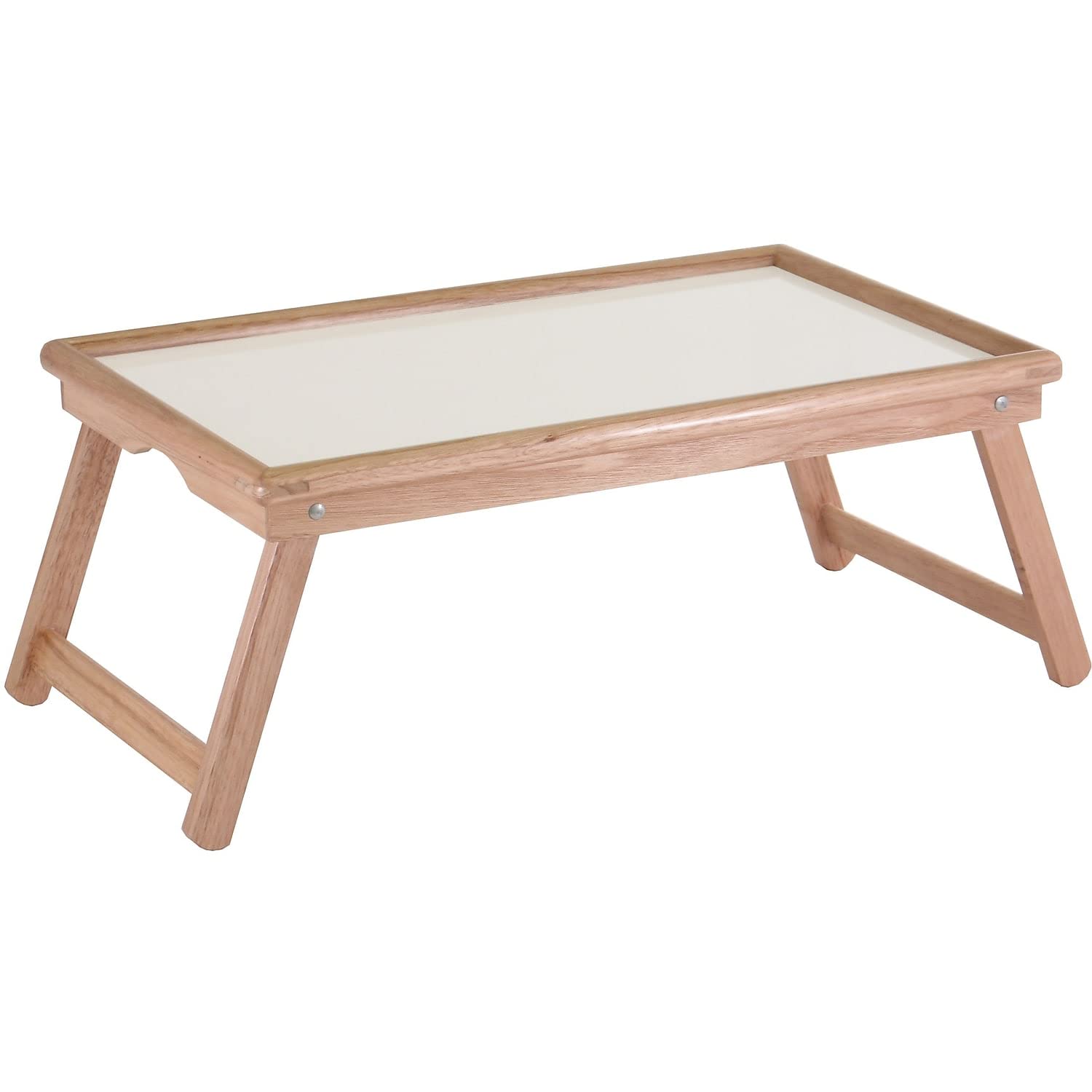 Winsome Wood Stockton Bed Tray, Natural/white