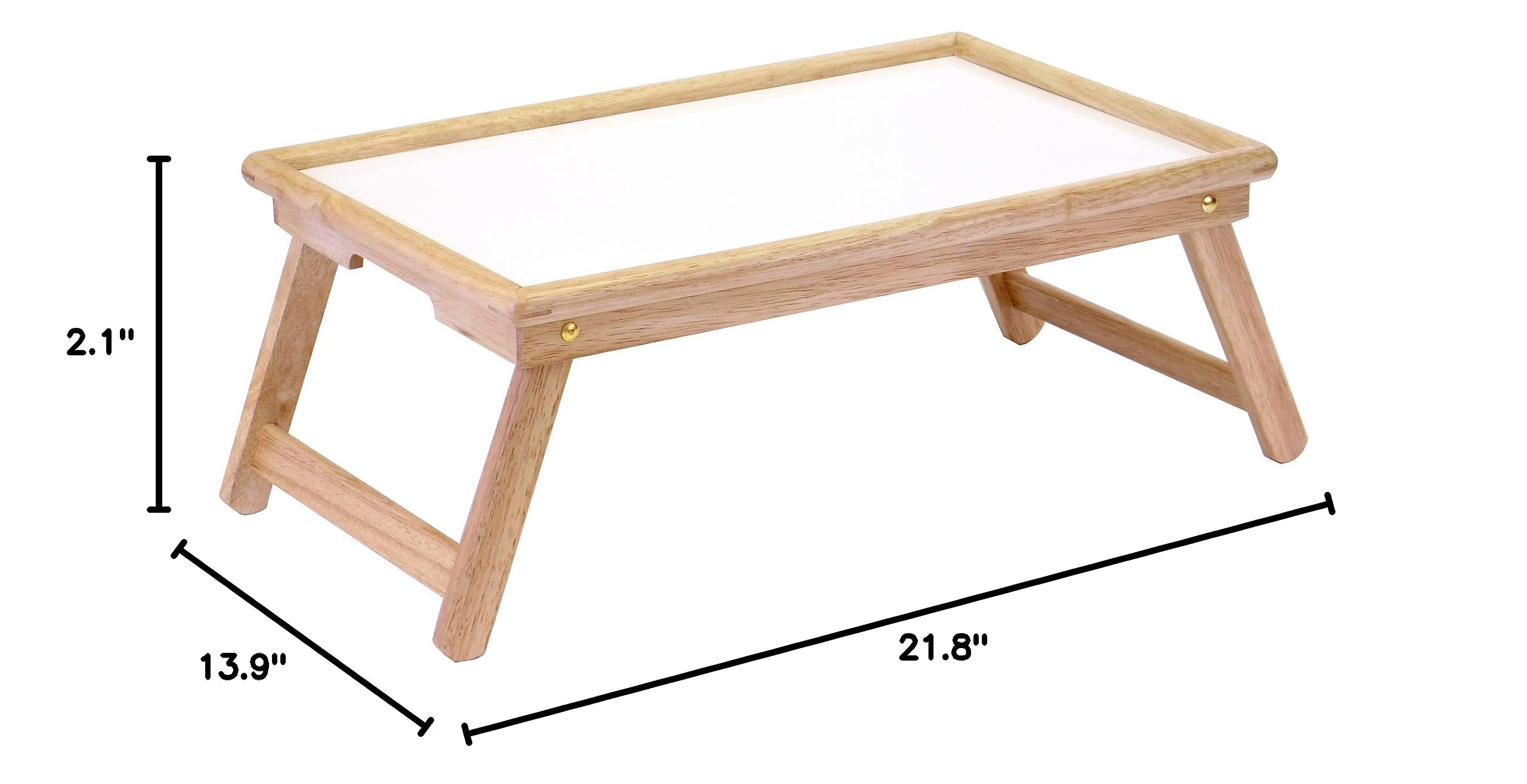 Winsome Wood Stockton Bed Tray, Natural/white