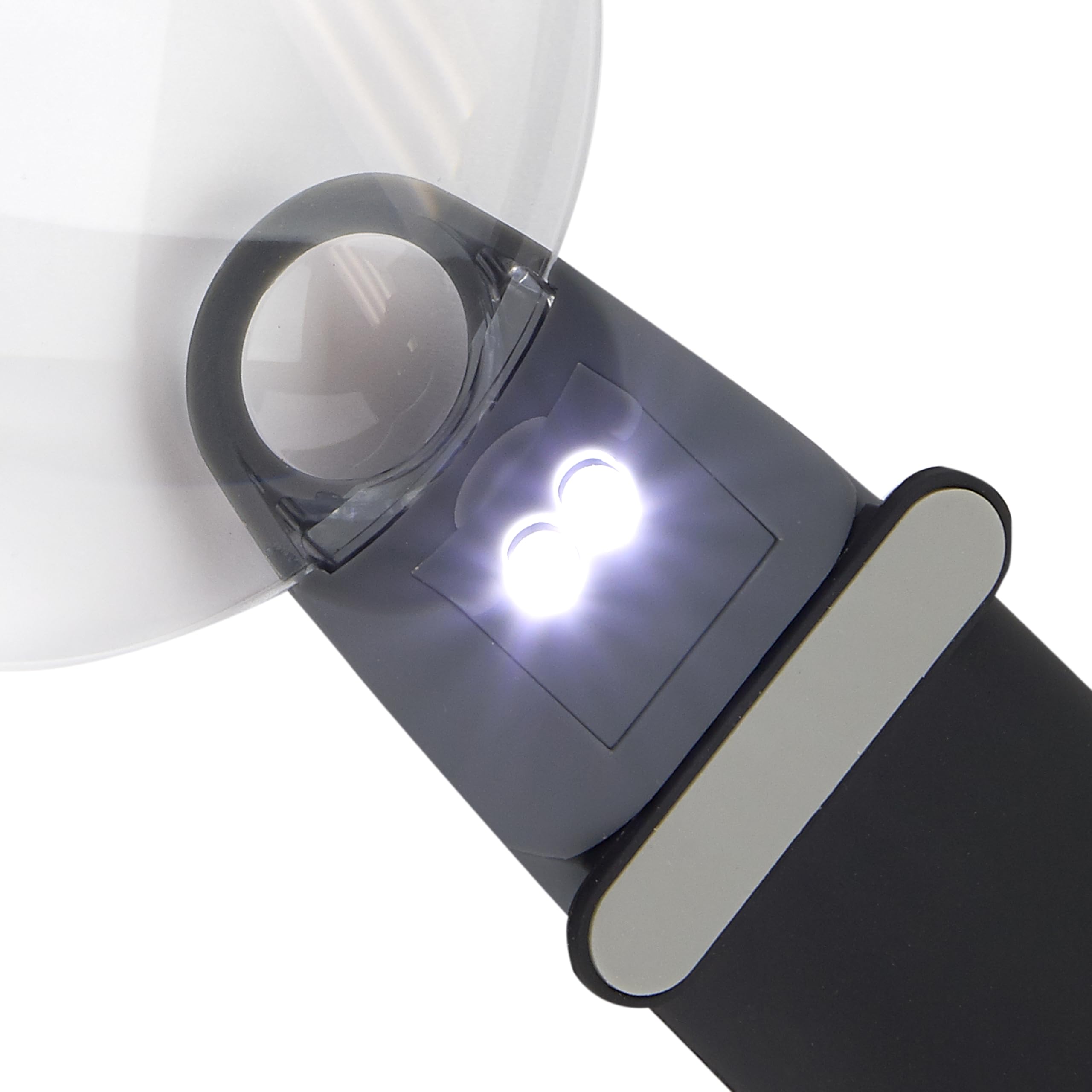 Carson FreeHand 2.5x LED Lighted Hand-Held or Hands-Free Magnifier with 5.5x Spot Lens (FH-25)