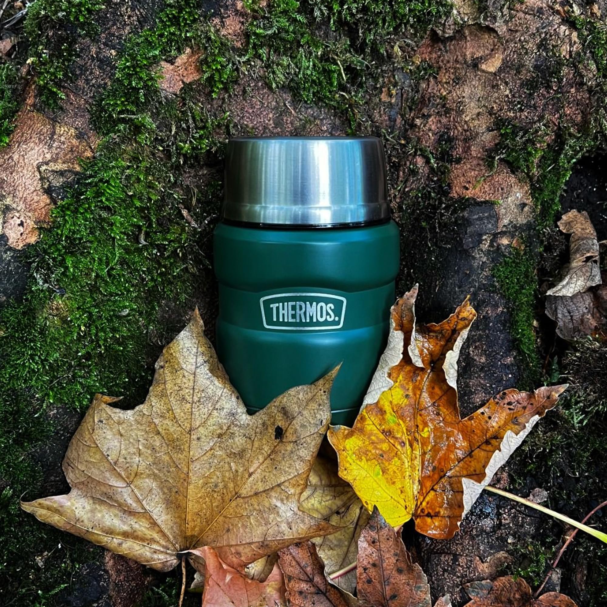 THERMOS 183270 Stainless King Food Flask, Midnight Blue, 470 ml